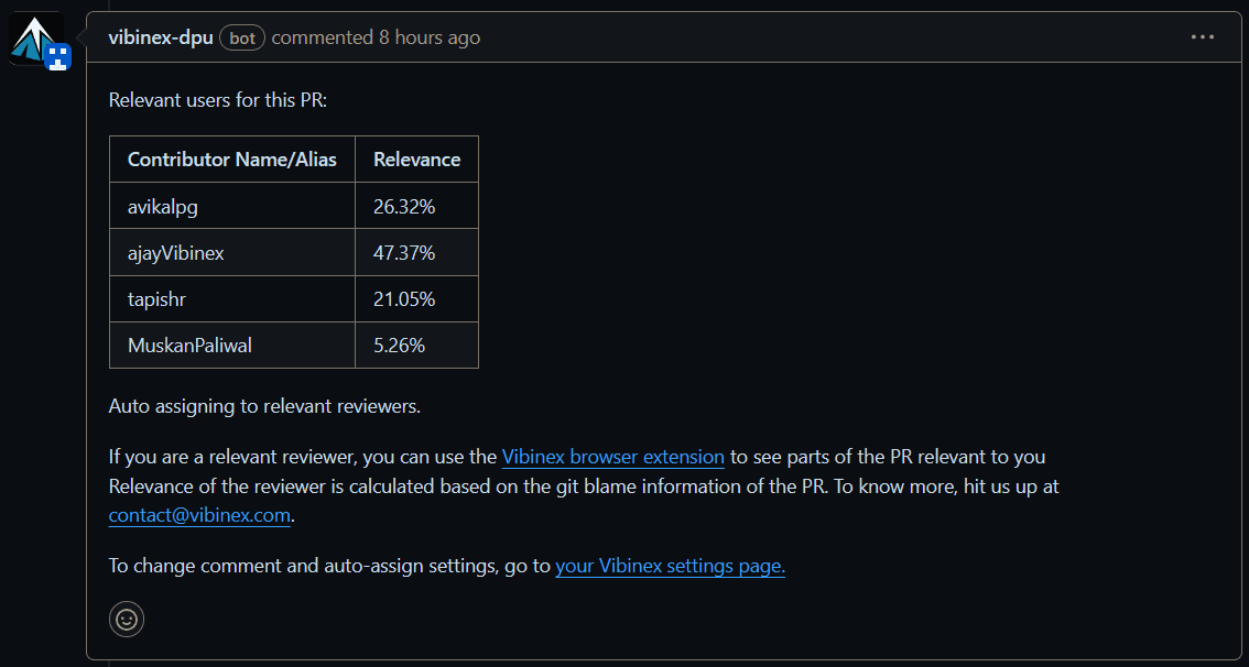Vibinex • Review PRs 10x Faster on GitHub